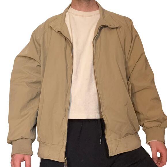 Orvis | Jackets & Coats | Orvis Beige Plaid Lined Harrington Bomber ...
